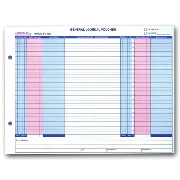 General Journal Voucher - Form ERA-7221 – Mitact