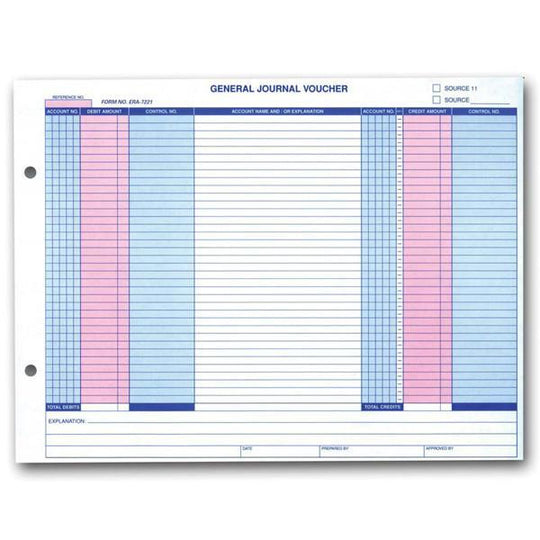 General Journal Voucher - Form ERA-7221 – Mitact